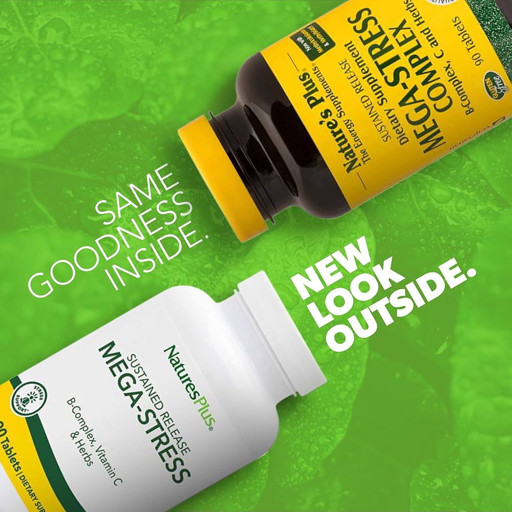 Complemento estrés Natures Plus Mega-Stress | Farma2Go – farma2go